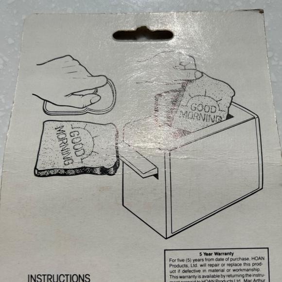 Kitchen | Talking Toast Stamp In Original Package Vintage Bread Press ...